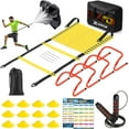 Agility Ladder Speed Training Equipment Set-20ft Agility Ladder,12 ...