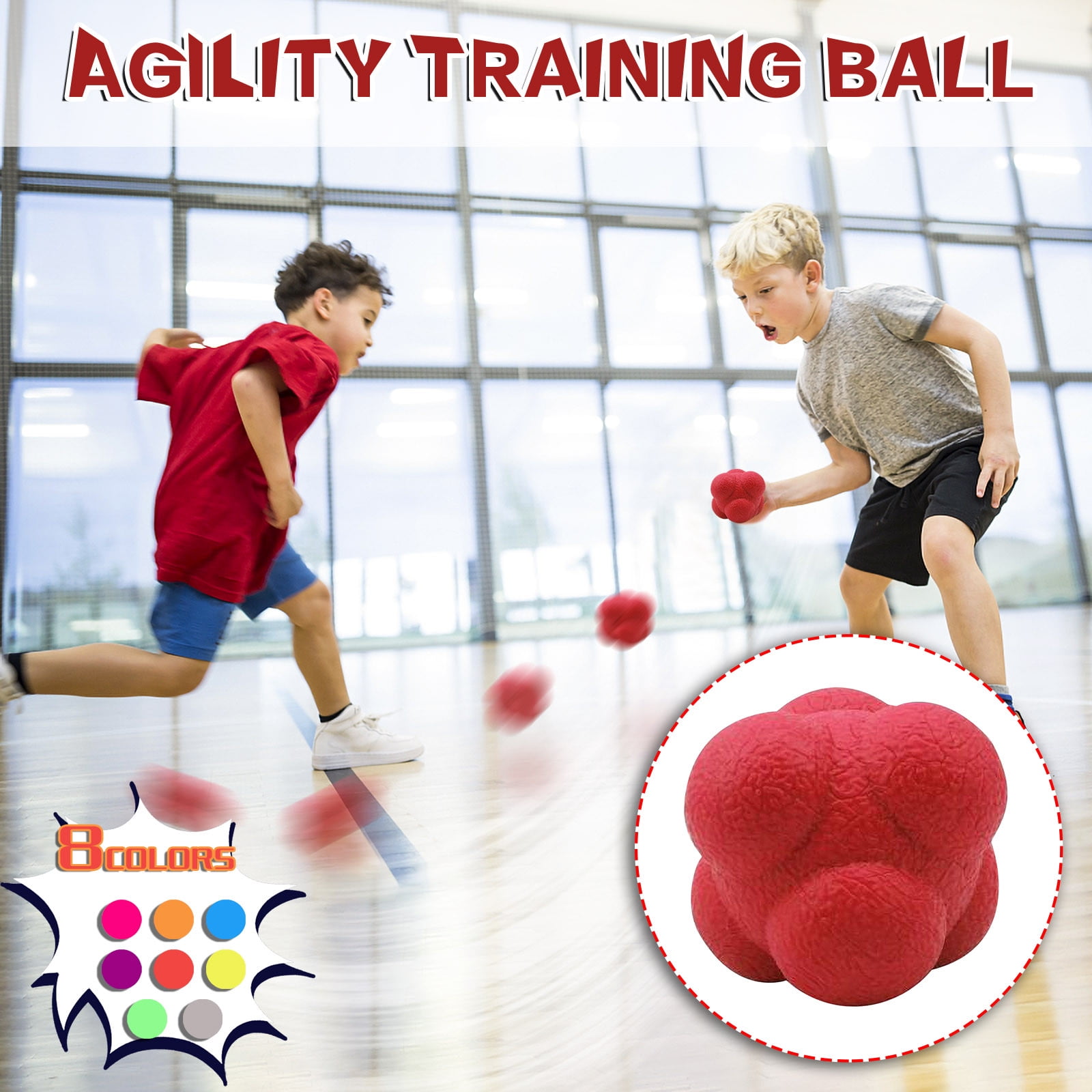 Agility Trainer Ball, Hexagonal Training Ball for Sensitive Reaction ...