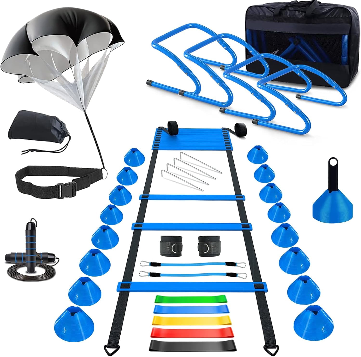 Agility Training Equipment, Football Training Equipment Includes 20FT ...