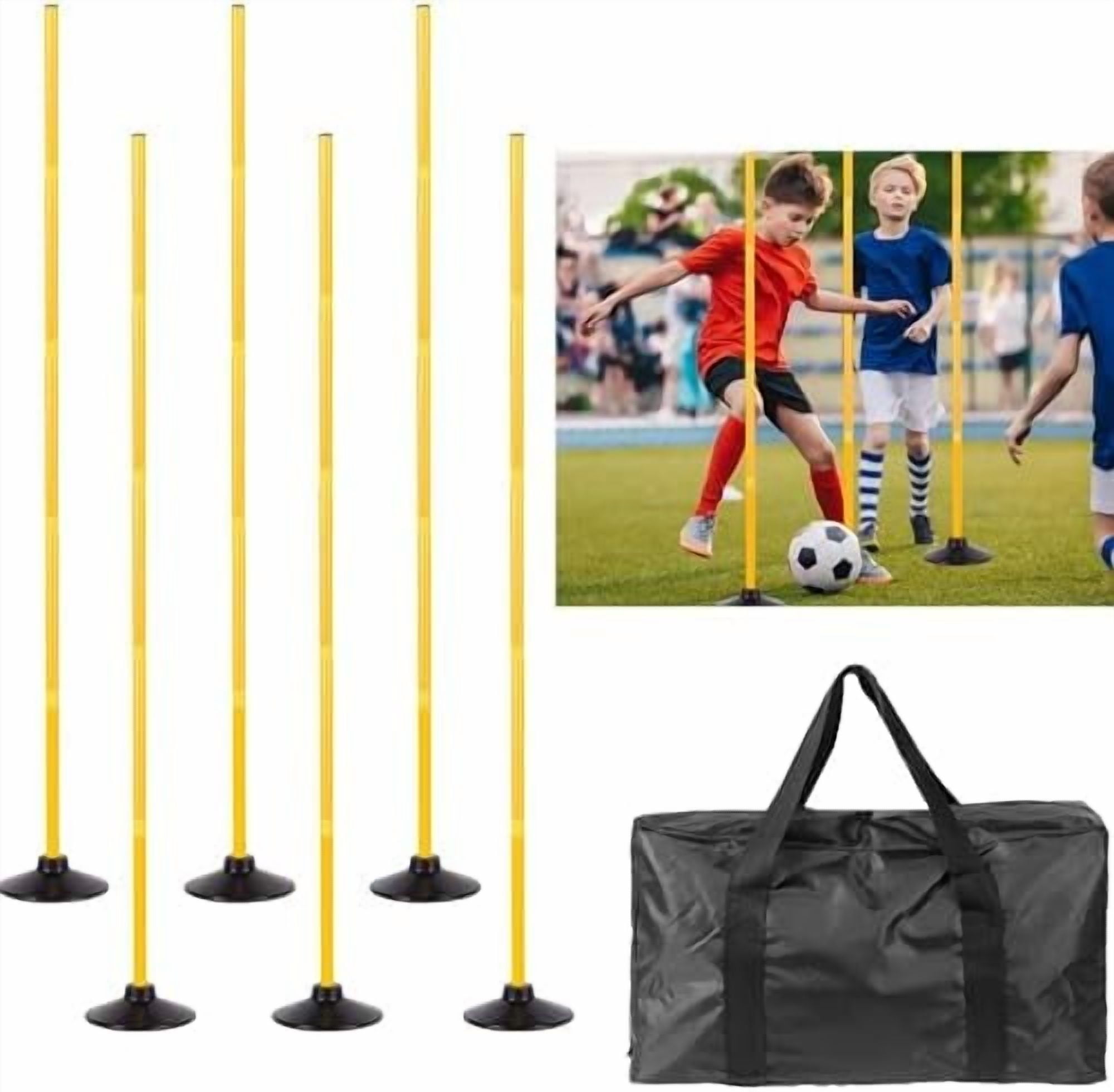 Agility Training Poles for Soccer/Dog/Horse,Adjustable Football ...