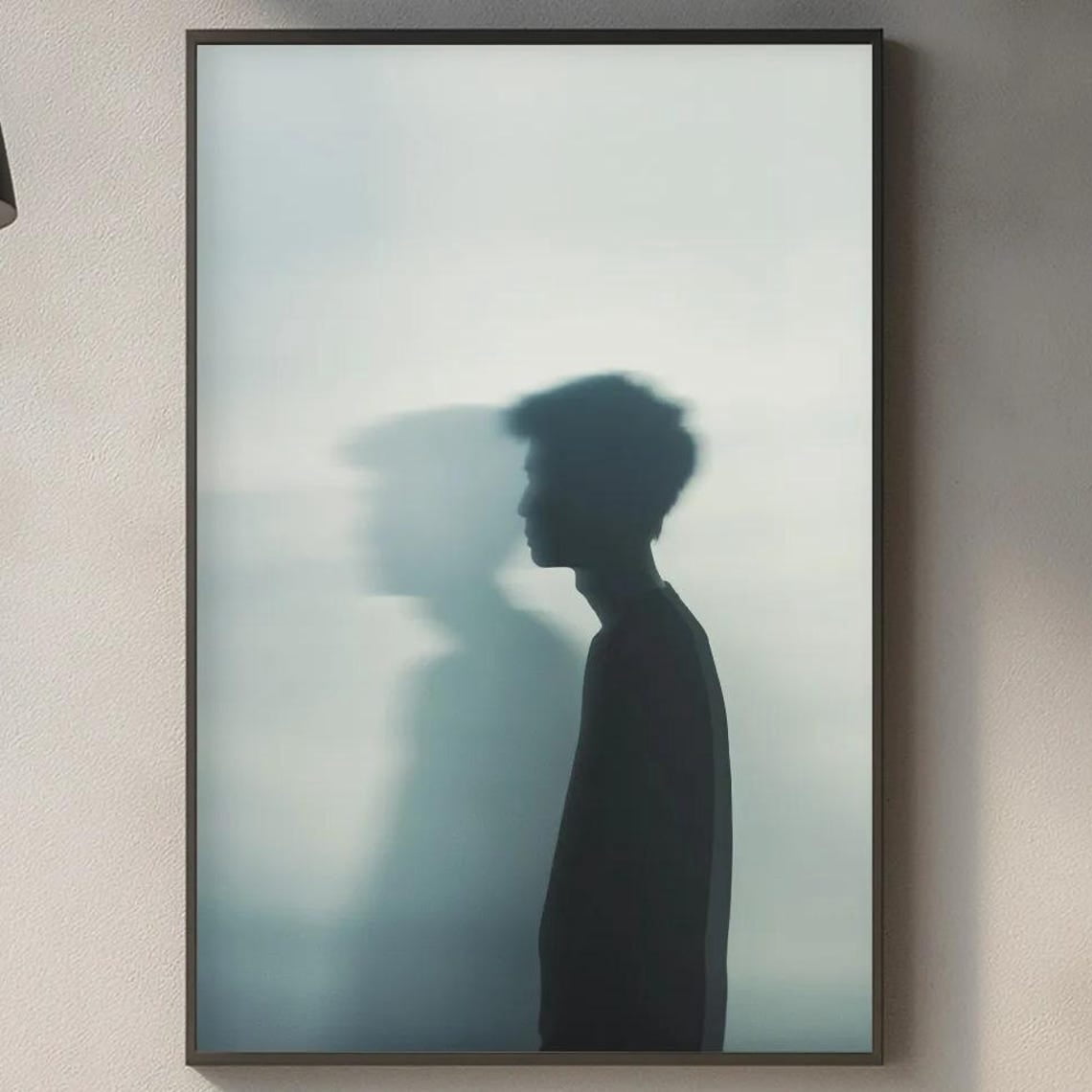 Aging Shadow Wall Art Time Passage Concept Surreal Minimalist Artwork ...