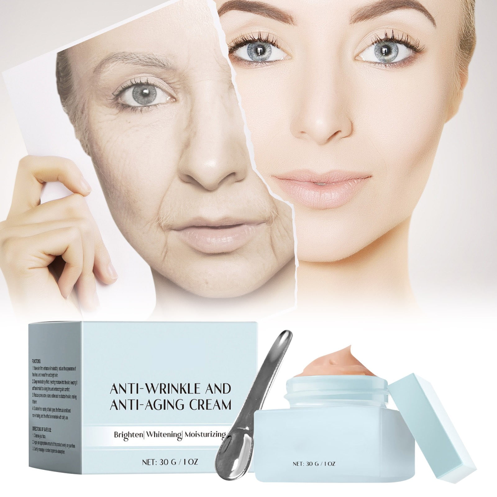 Aging and Wrinkle Removing Face Moisturizes and Tightens the Skin ...