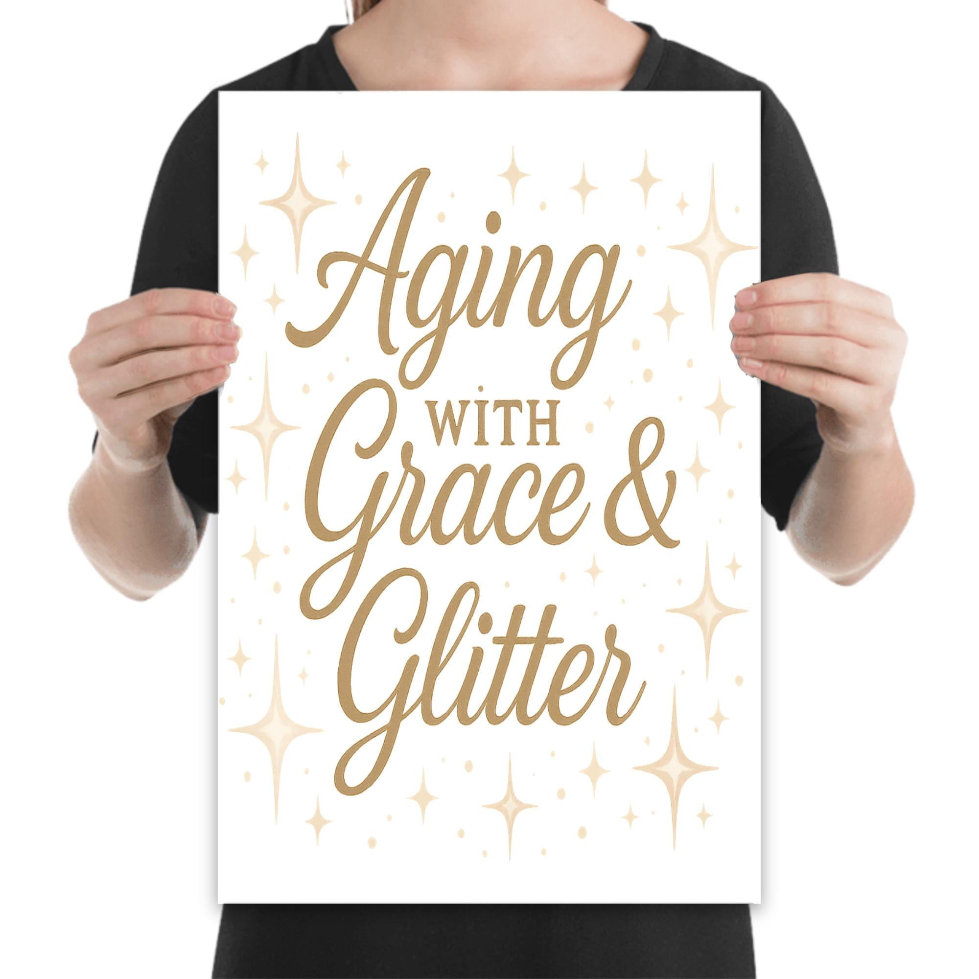 Aging with Grace Art - Home Decor for Seniors - 13x19 Poster Print ...