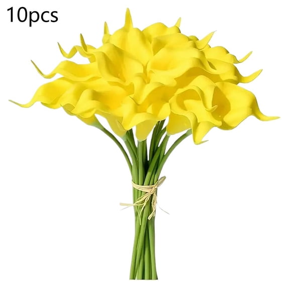 Agiufgs 10 Pack Artificial Calla Lily Flowers, Realistic Simulated ...