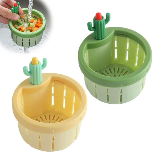 Agiufgs 2 Pack Cactus Kitchen Sink Drain Strainer, Fast Drainage and ...