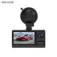 Agiufgs 3 Channel Dash Cam 1080P, Triple View Recording with Night ...
