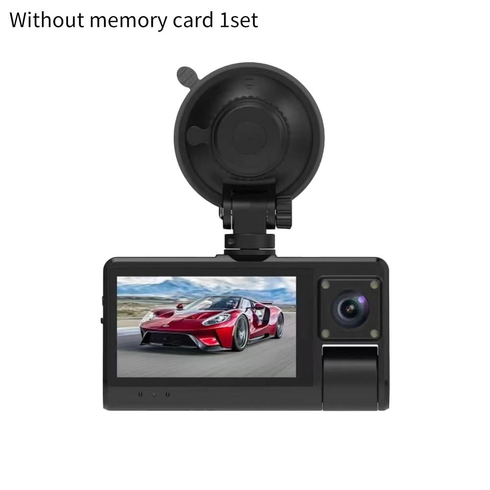 Agiufgs 3 Channel Dash Cam, Triple View Recording with Night Vision at ...