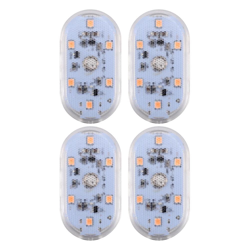 Agiufgs 4 Pack Car LED Light USB Charging Mini, Touch Activated ...