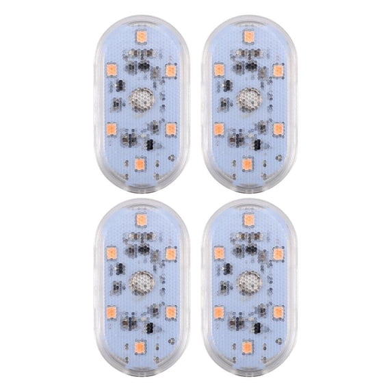 Agiufgs 4 Pack Car LED Light USB Charging Mini, Touch Activated ...