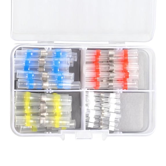 Agiufgs 50 Pack Solder Heat Shrink Tubing, Waterproof and Insulated ...