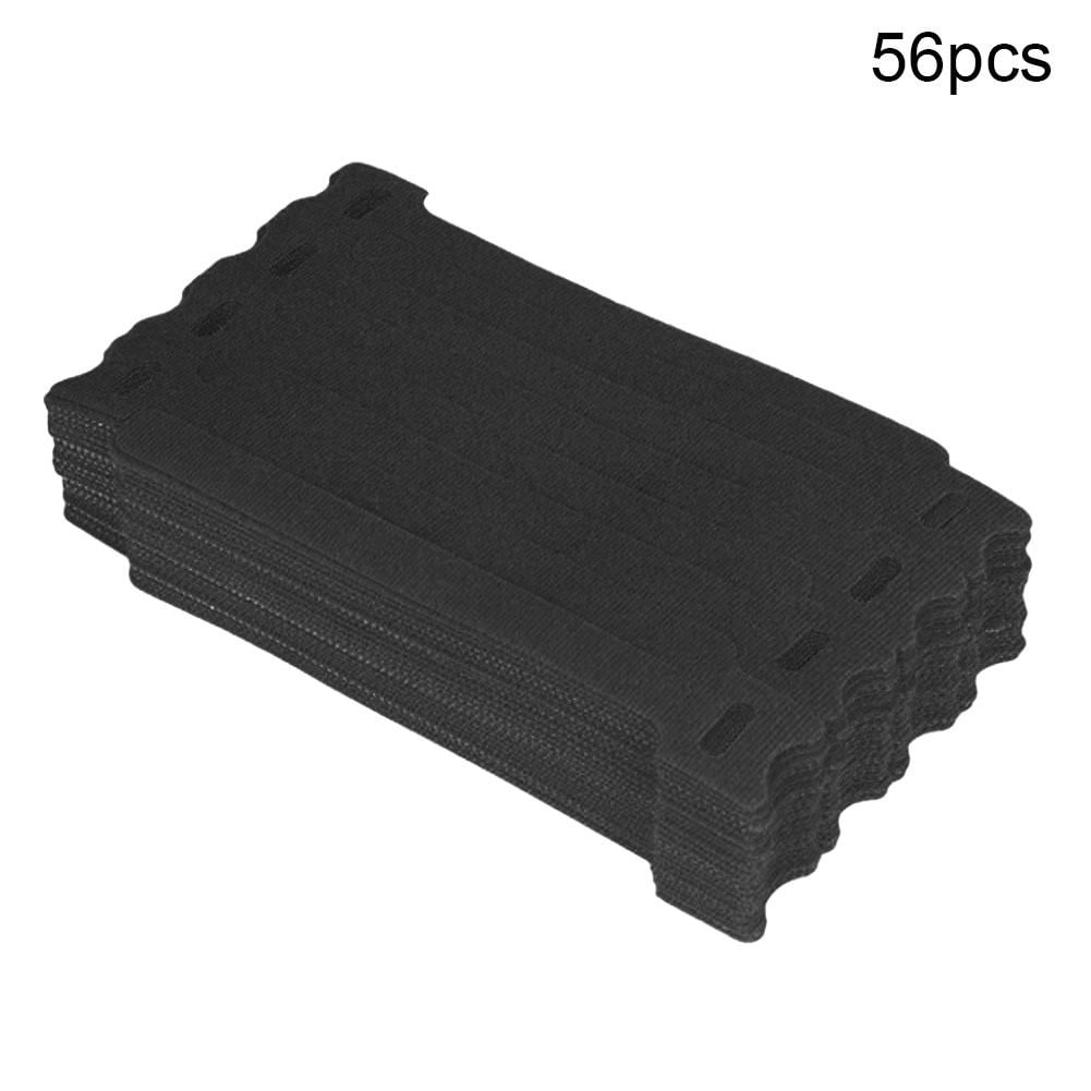 Agiufgs 56 Pack Garden Plant Ties 56, Reusable Self-Gripping Hook and ...