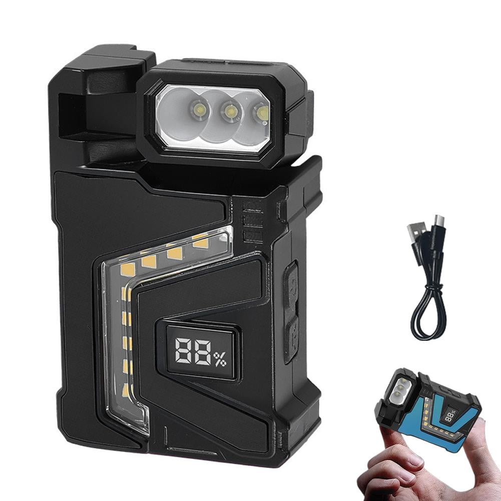 Agiufgs 600 Lumen LED Work, -Bright Dual Light Source with 0-180 ...