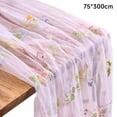 Agiufgs 75 Pack Embroidered Table Runner 29.5 X 118.1 in, Floral ...