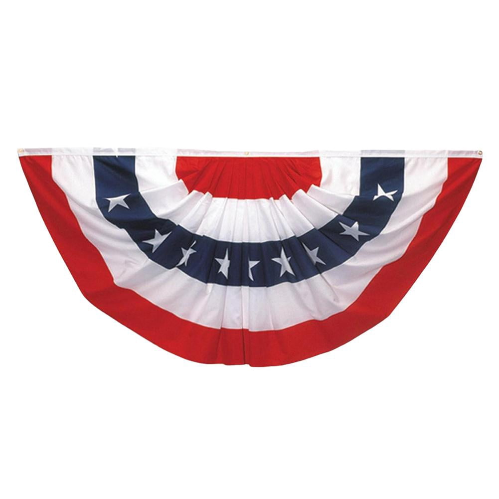 Agiufgs American Fan Fold Flag, Semi-Circular Fan Shape with Reinforced ...