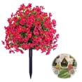 Agiufgs Artificial Flowers 22 in Tall with Ground Spike, Fade Resistant ...