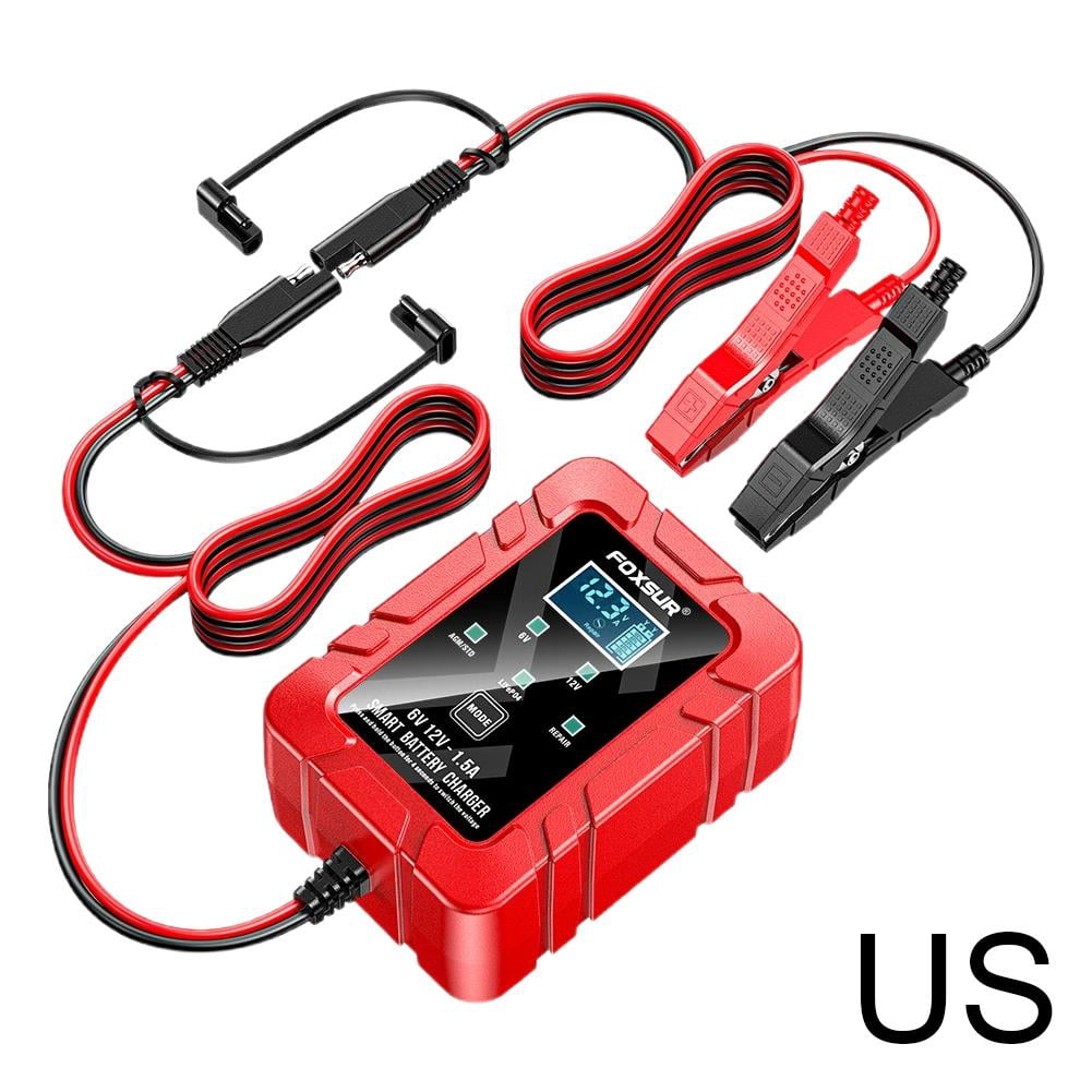 Agiufgs Battery Charger 6V 12V, Auto-Recognition Pulse Repair with ...