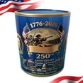 Agiufgs Blue Glass Decanter 11.83 Fl Oz, Patriotic 250th Anniversary ...