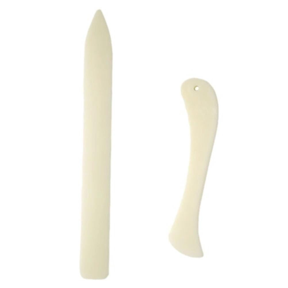 Agiufgs Bone Folder Set 2-Piece, Smooth Edge Polished for Scratch-Free ...