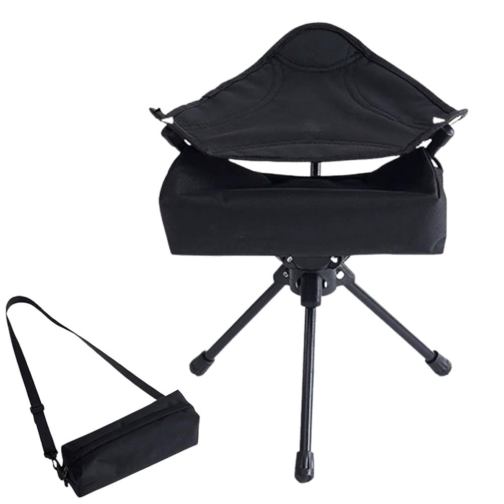 Agiufgs Camping Stool 1.98 Lb, 360° Swivel Seat, for Hiking Fishing and ...