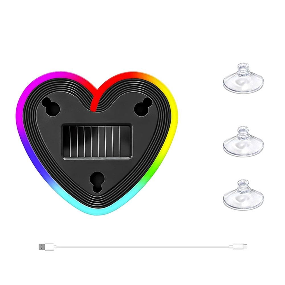 Agiufgs Car Ambient Light Solar & USB-C, 40 Leds with 5 Colors and 5 ...
