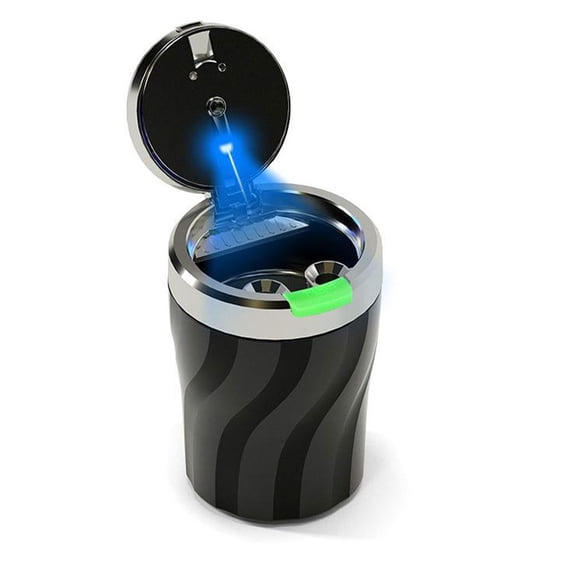 Agiufgs Car Ashtray Extra Large Capacity, Odor-Locking Seal & One-Touch ...