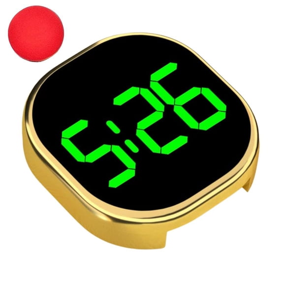 Agiufgs Car Clock 3.8x3.6x0.39 in, LED Display with Clear LCD Screen ...