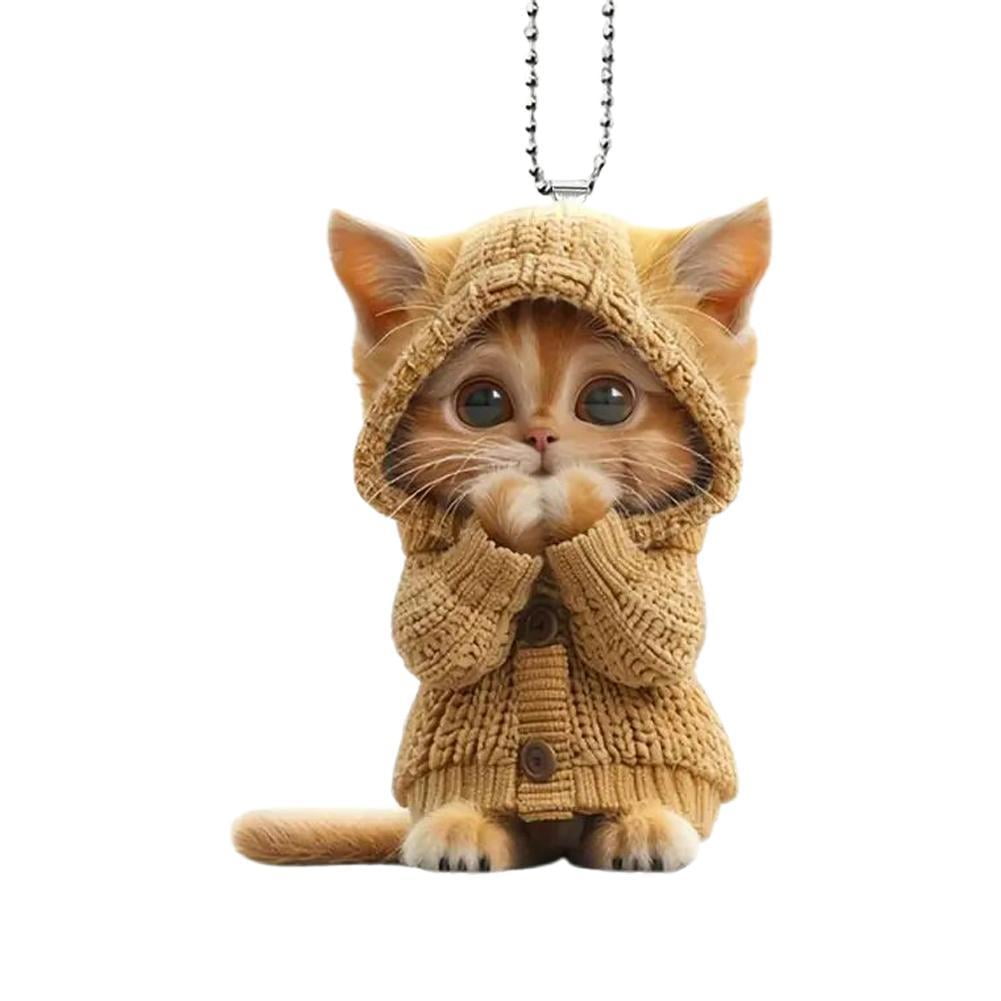 Agiufgs Car Cute Cat Decoration, Adds Personalized Warmth and Relaxing ...