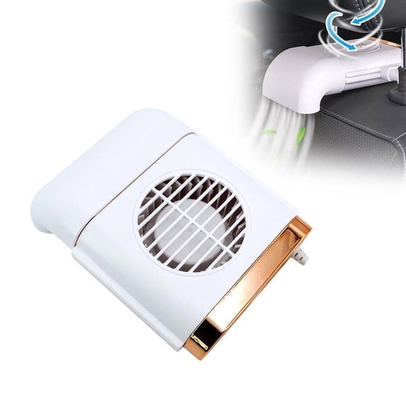 Agiufgs Car Fan 3-Speed, Multi-Angle Airflow with -Quiet Motor, for ...