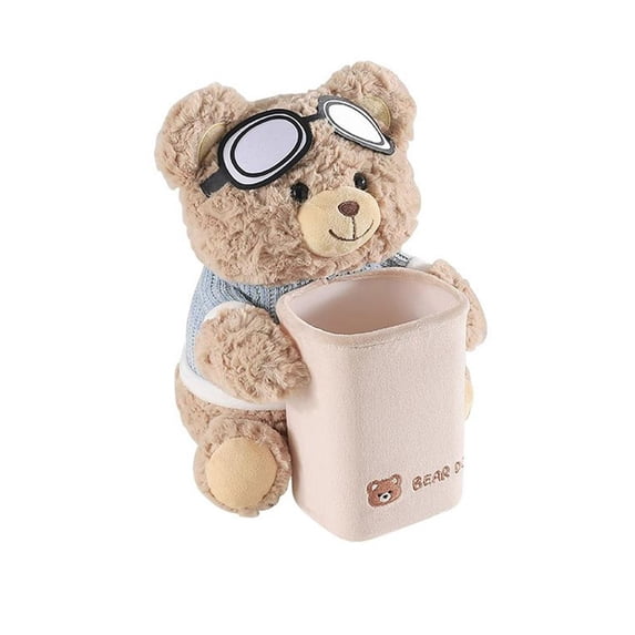 Agiufgs Car Tissue Box Plush Fabric, 2-in-1 with Removable Trash Can ...