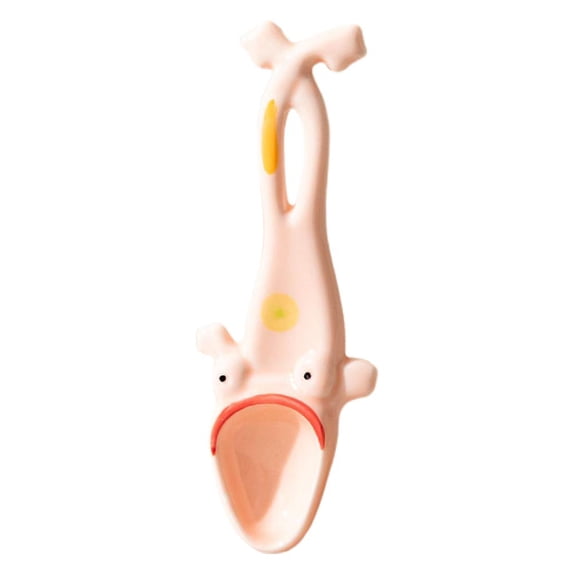 Agiufgs Ceramic Frog Spoon 15 X 2.36 in, Smooth Easy to Clean, for ...
