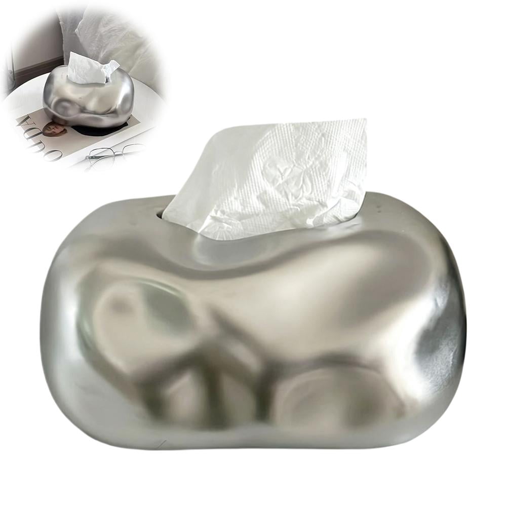 Agiufgs Ceramic Tissue Box Cover, Hides Cardboard Boxes with Elegant ...