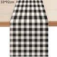 Agiufgs Checkered Pattern Table Runner, Classic Checkered Design with ...