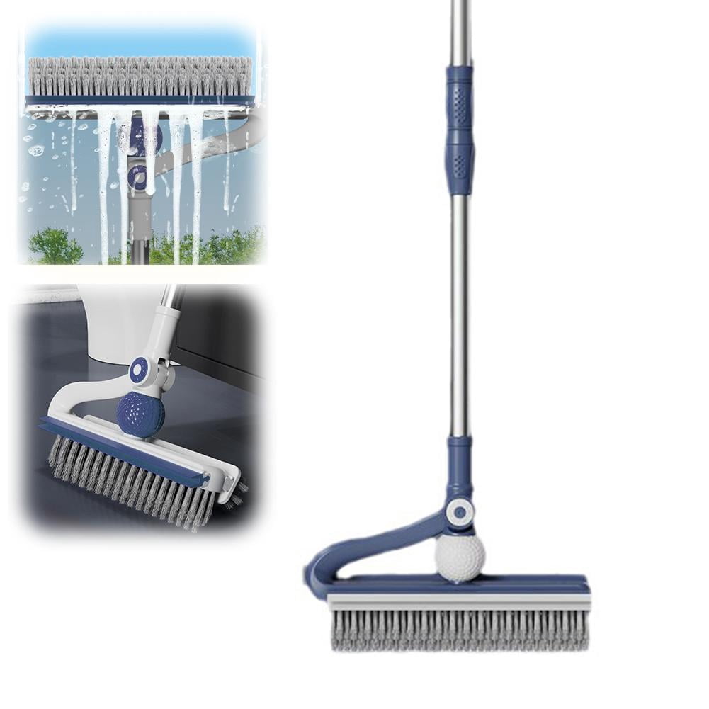 Agiufgs 3-in-1 Cleaning Brush 31.5 in to 43.3 in, Scrubs Squeegees and ...