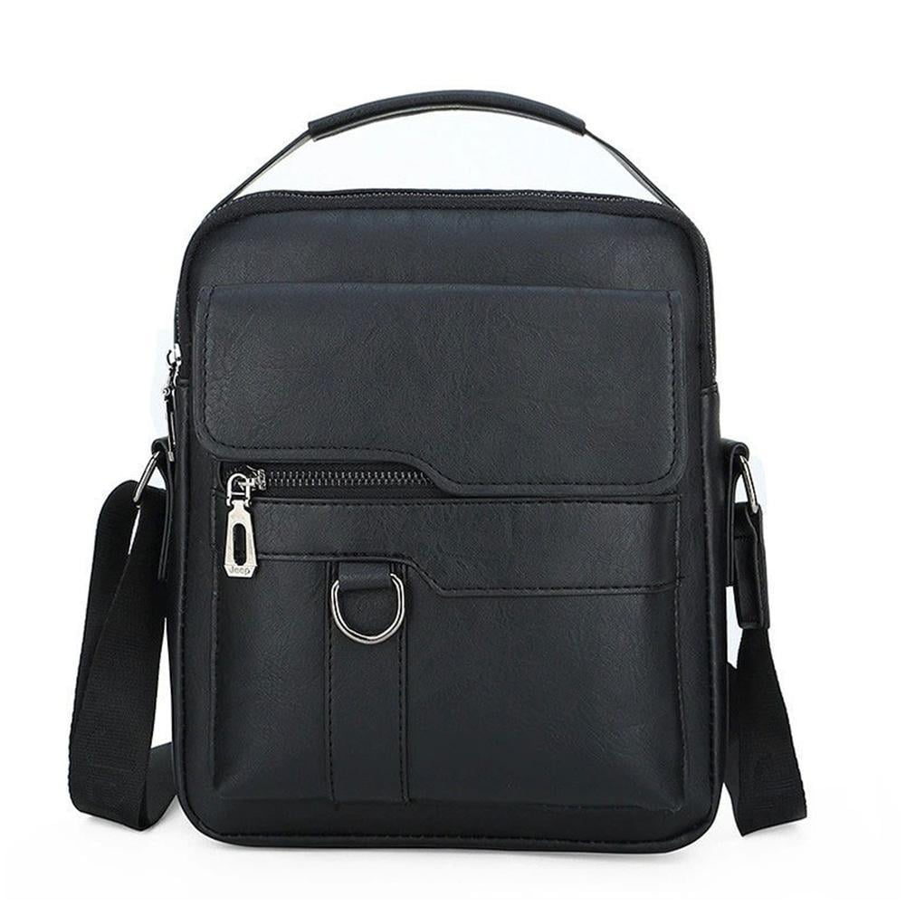 Agiufgs Crossbody Bag Pu Messenger, Multiple Pockets with Adjustable ...