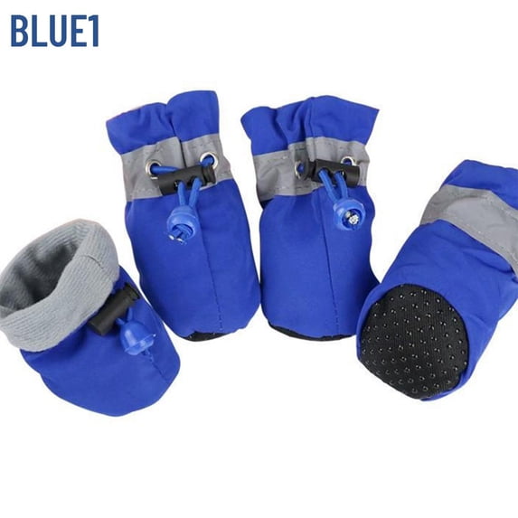Agiufgs Dog Shoes Nylon Cloth, Anti-Slip Soles with Reflective Straps ...