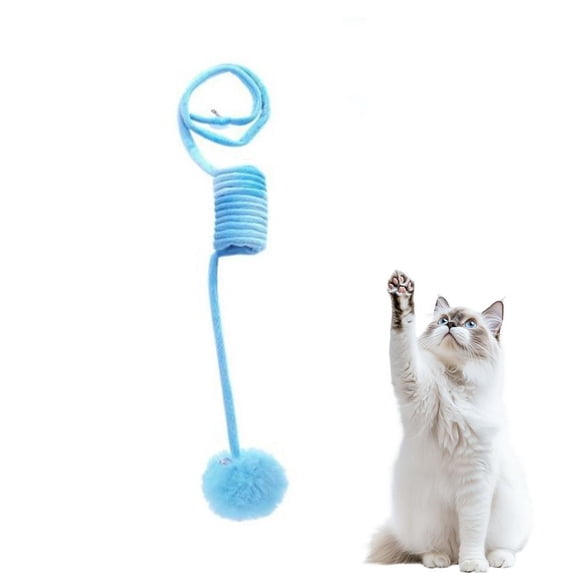 Agiufgs Door-Mounted Spring Cat Toy 51.18 in, Interactive Hanging ...