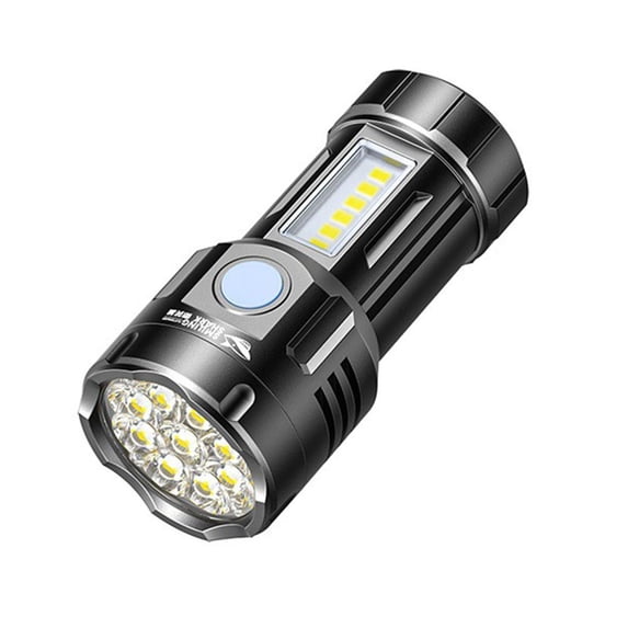 Agiufgs Flashlight 9 LED High, 6 Modes with Magnetic Base and Pen Clip ...