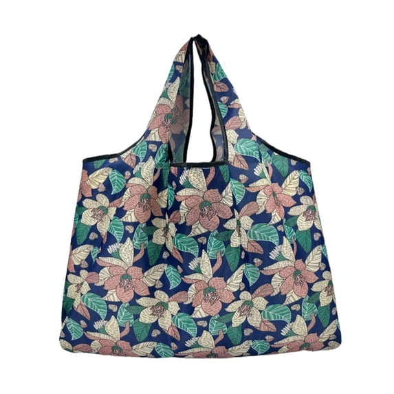 Agiufgs Foldable Shopping Bag 210D Oxford, Folds Into Compact Pouch ...