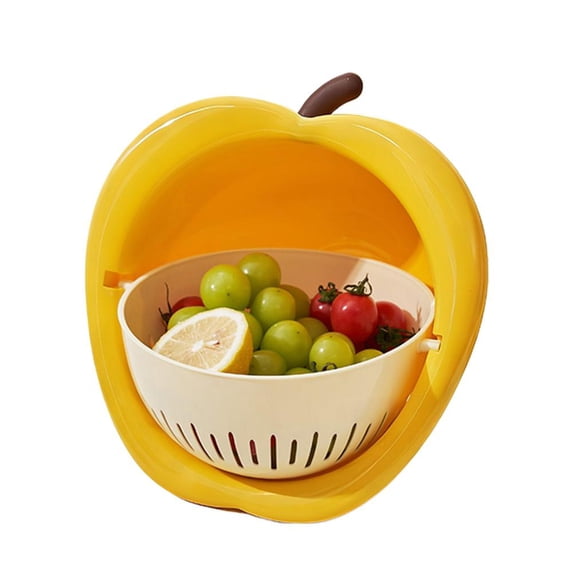 Agiufgs Fruit Drain Basket 9.45 X 9.65 X, Flip and Drain Mechanism, for ...