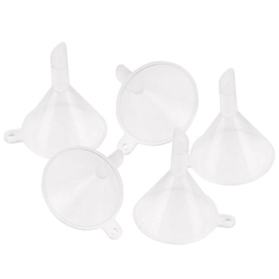 Agiufgs Funnels 5 Pack, Mini Clear Funnels for Transferring Liquids ...