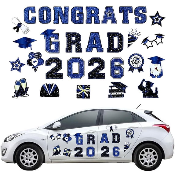 Agiufgs Graduation 2026 Car Magnets, Weatherproof PVC Magnetic ...
