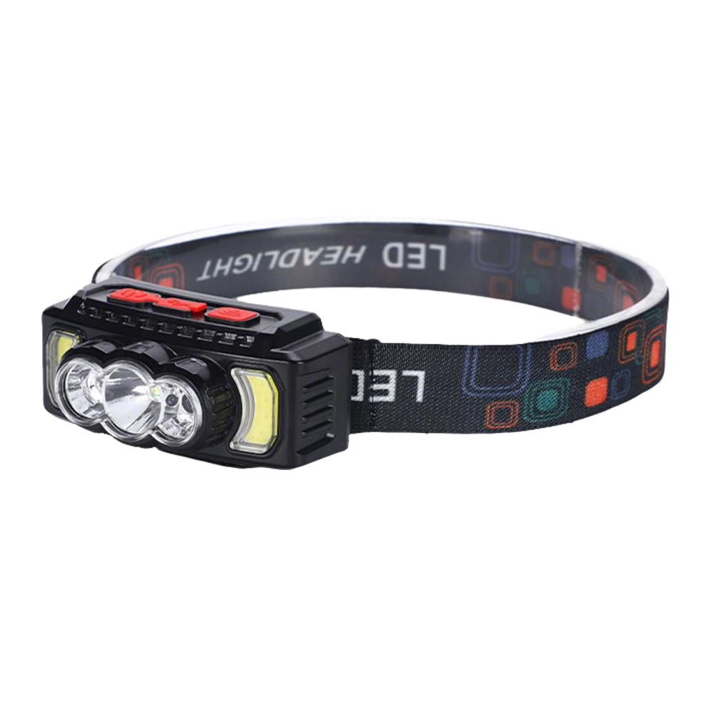 Agiufgs Headlamp with Motion 1200mAh, 7 Modes and 180° Adjustable Angle ...