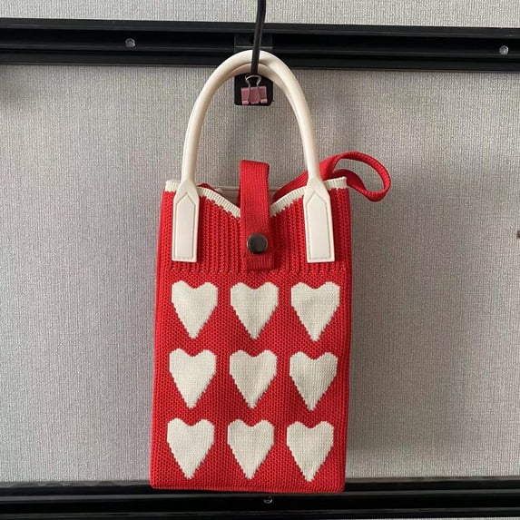 Agiufgs Heart Shaped Crossbody Bag, Handheld Shoulder Crossbody 3-in-1 ...