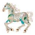 Agiufgs Horse Brooch Pin Metal Retro Fashion, Enamel Drip Coating with ...