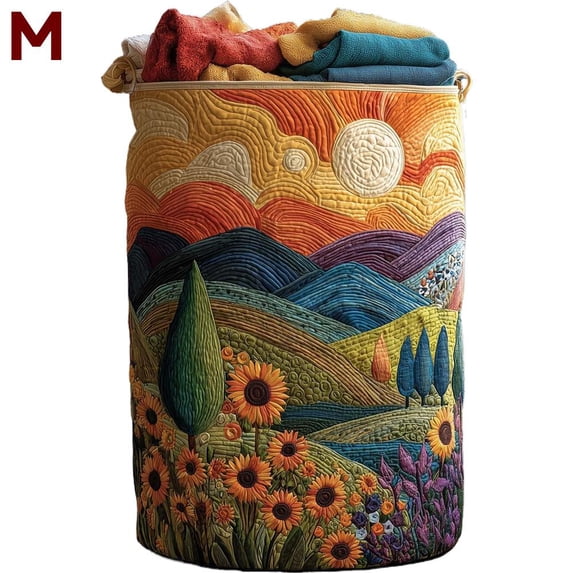 Agiufgs Laundry Basket Flannel Quilted, Collapsible Storage Hamper with ...