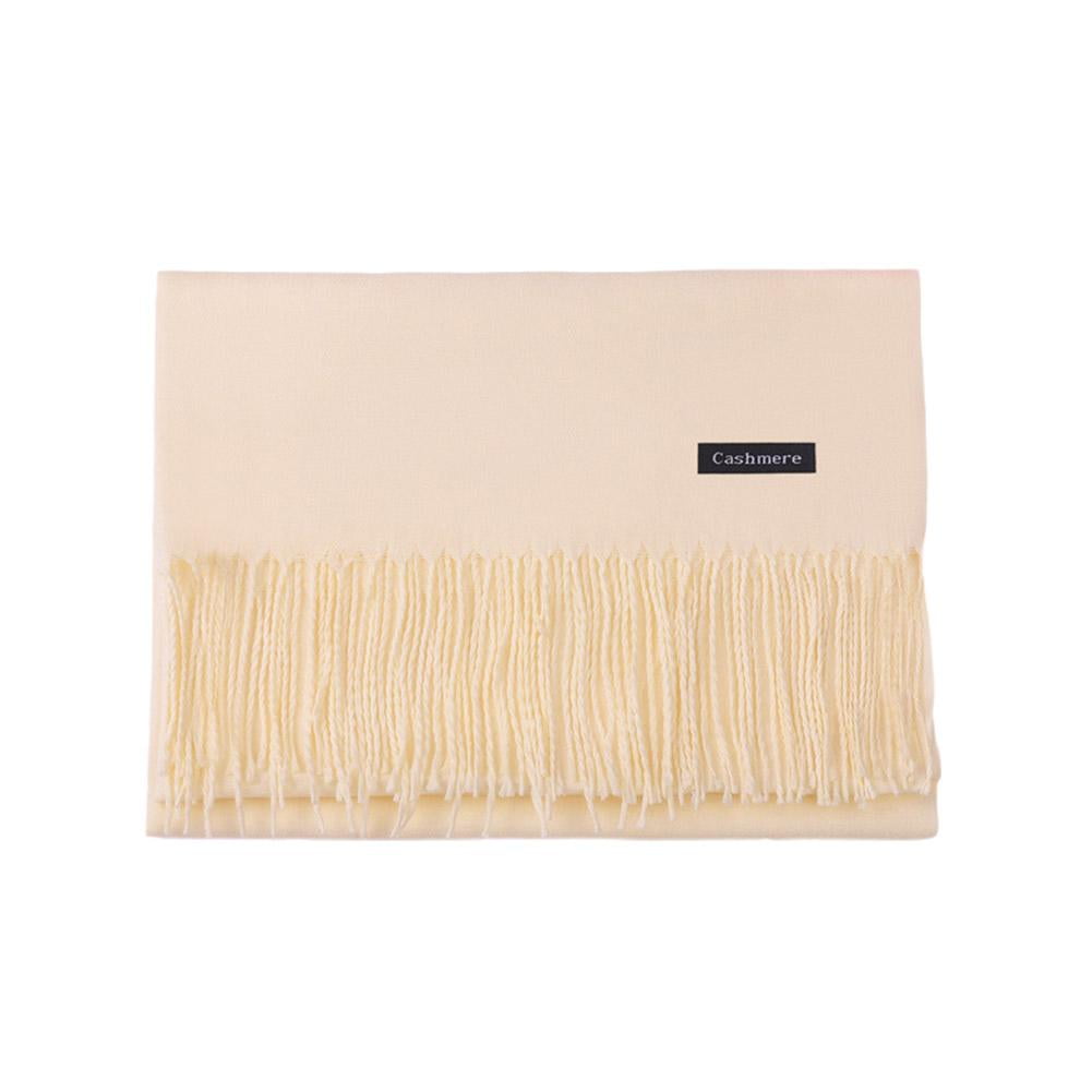 Agiufgs Long Scarf 70.20 X 27.30 in Solid Color Tassel, Warm Neck and ...