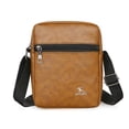 Agiufgs Men's Crossbody Bag Pu Casual Sling Bag, Large Capacity ...