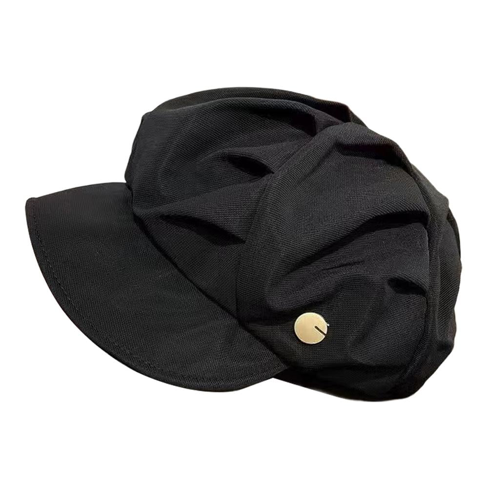 Agiufgs Octagonal Beret Polyester, Pleated Face-Flattering Design with ...