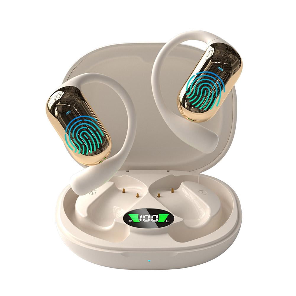 Agiufgs Open Ear Wireless Earbuds, Directional Sound & 360° Spatial ...