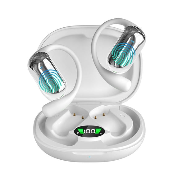 Agiufgs Open Ear Wireless Earbuds, Directional Sound & 360° Spatial ...